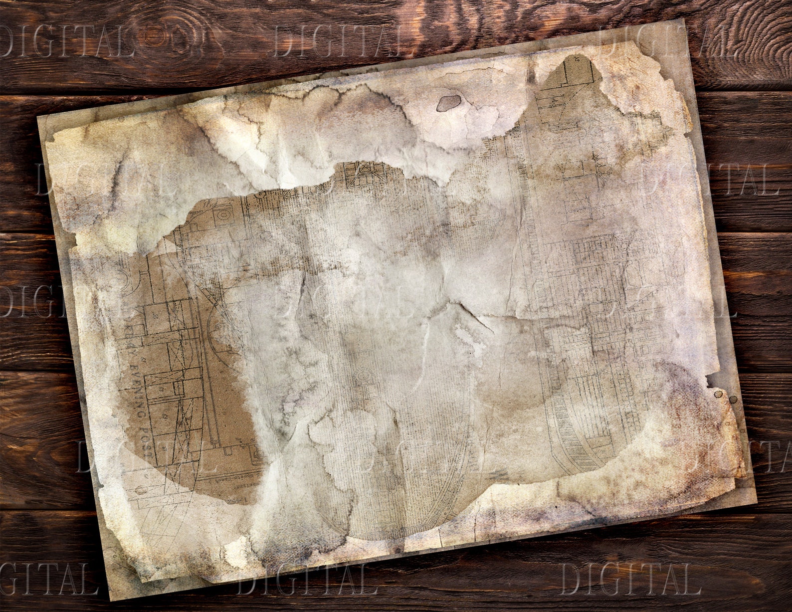 Distressed Aged Paper 7 Antique Textures Pages Vintage - Etsy