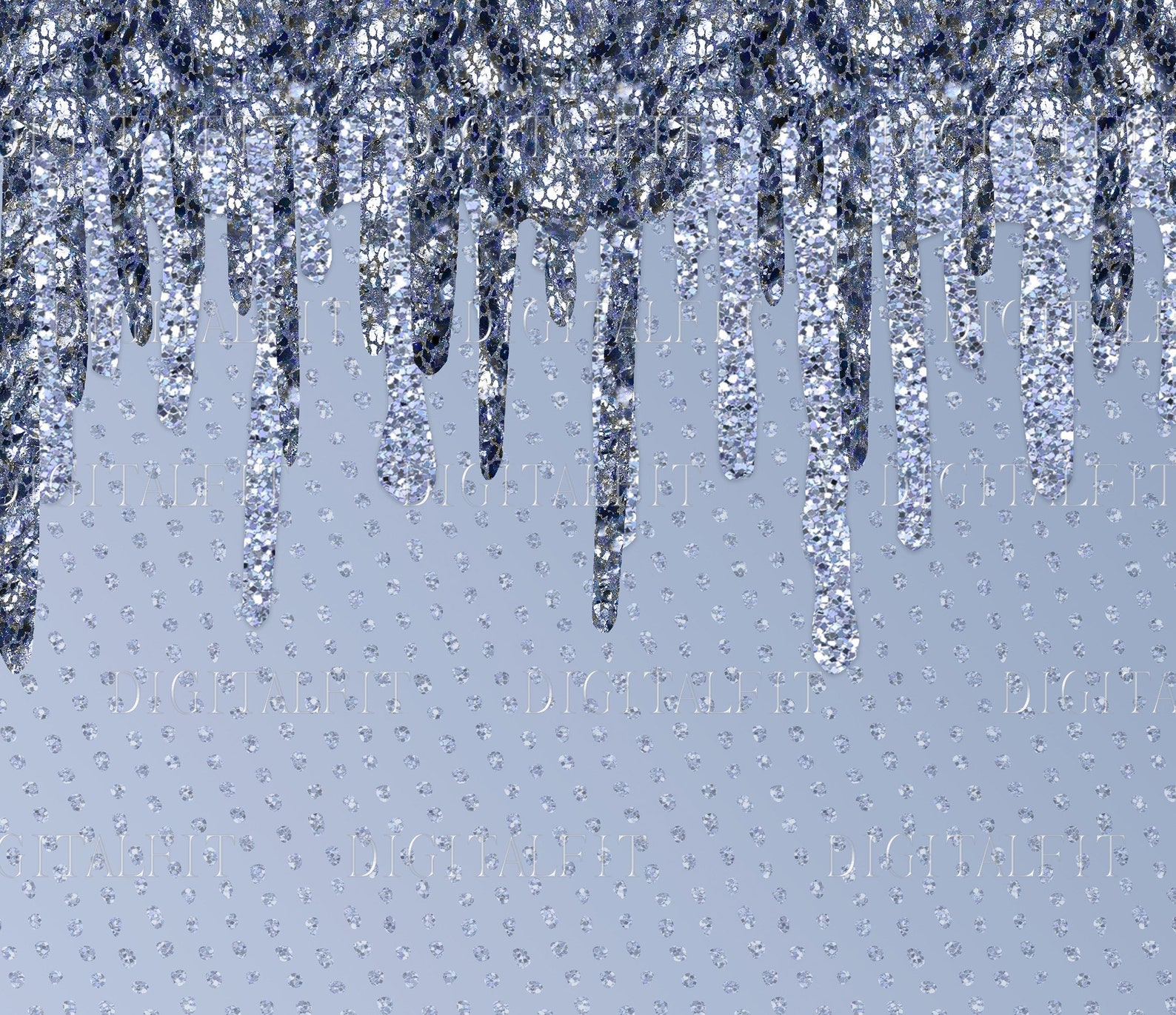 Silver Snake Dripping Glitter Digital Paper Glitter | Etsy