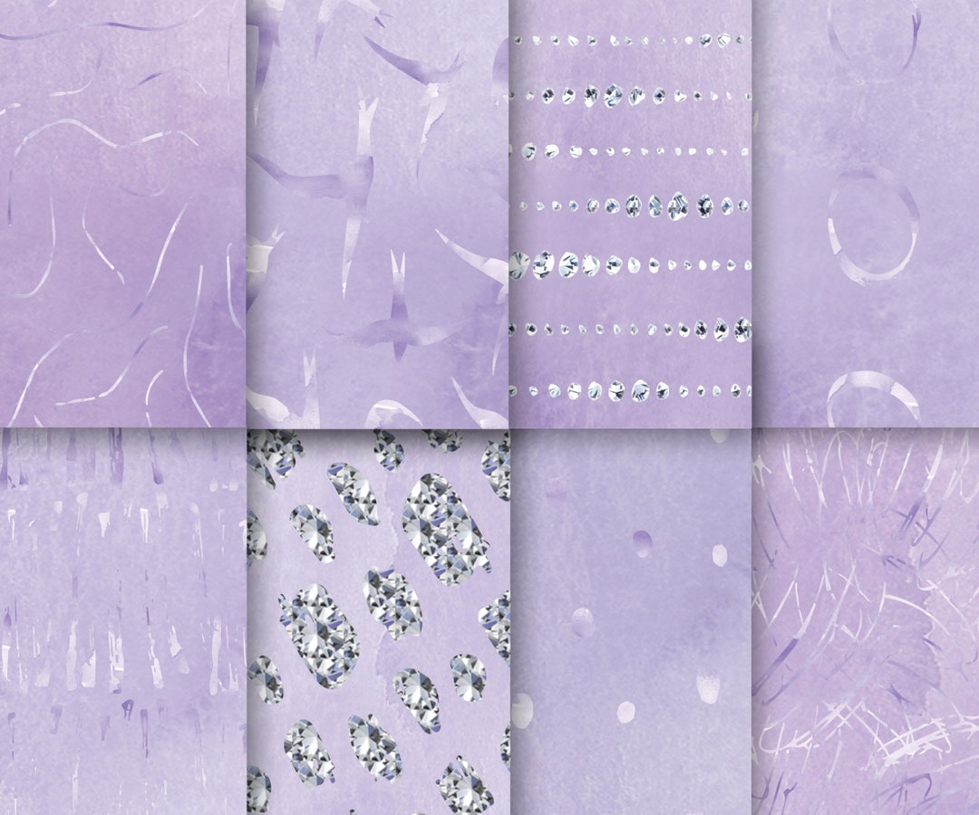 Purple Digital Paper, 8 Purple Glitter Backgrounds 8.5 X 11 - Etsy