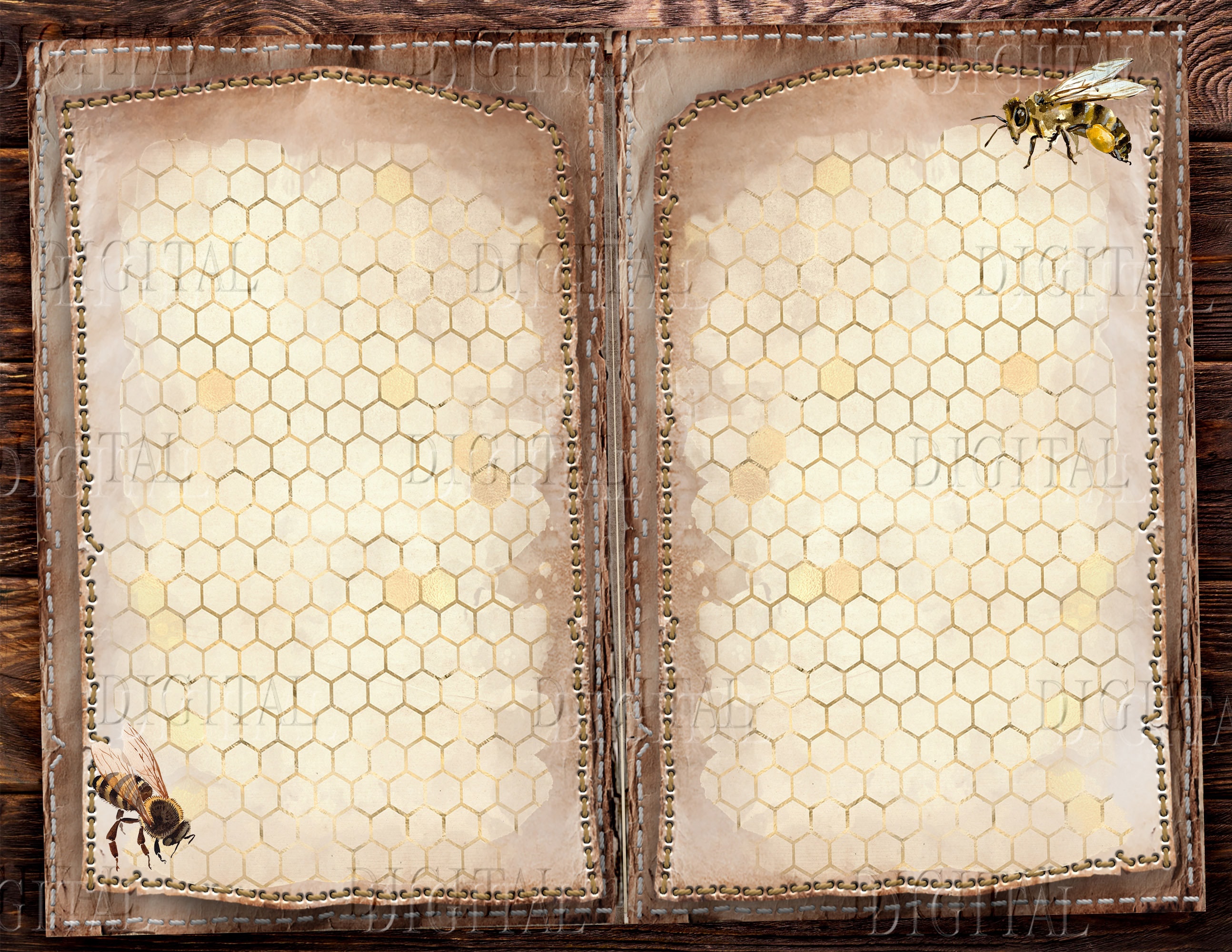 Honey Bees Junk Journal Printable Kit 10 Bumble Bee Vintage | Etsy