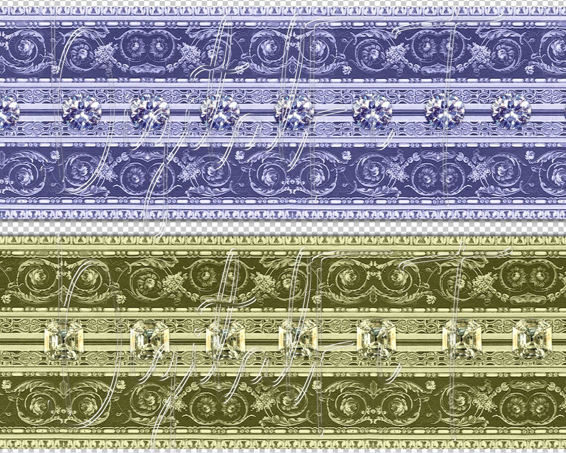 Digital Borders Clip Art digital Ribbon Clipart instant - Etsy