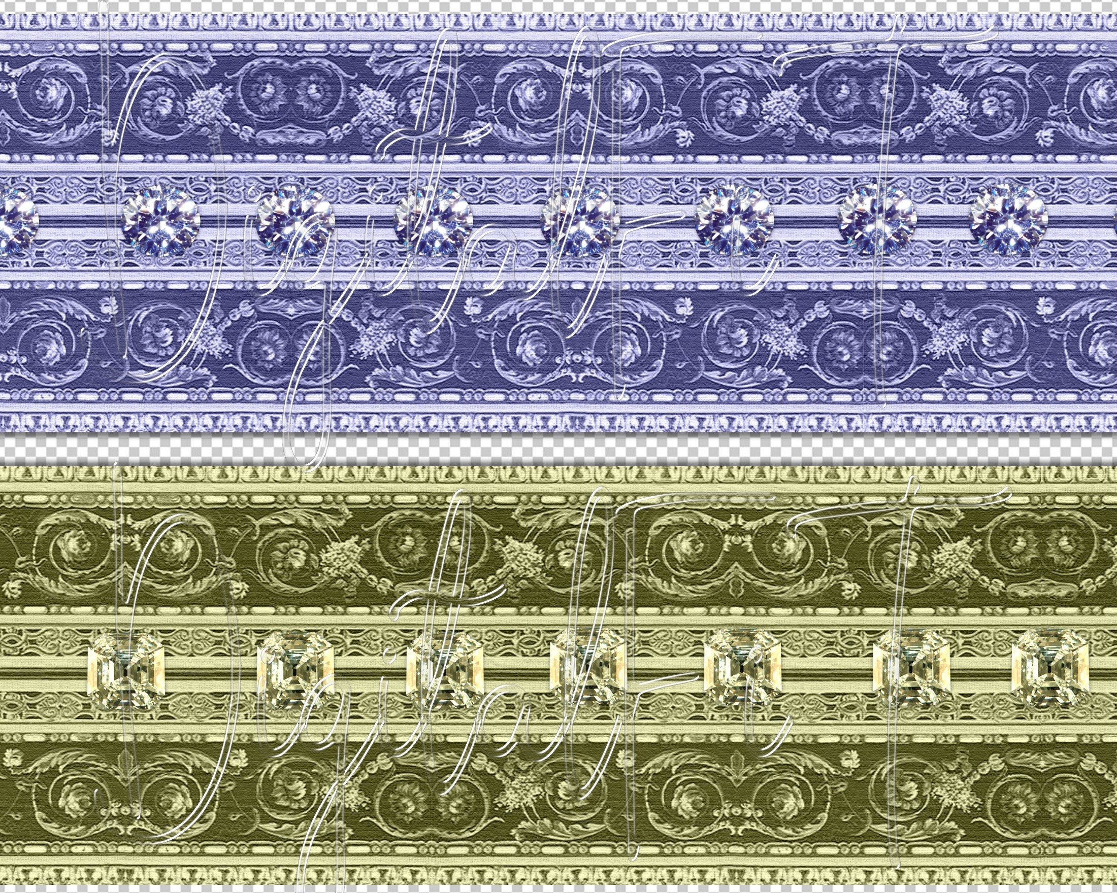 Digital Borders Clip Art digital Ribbon Clipart instant - Etsy