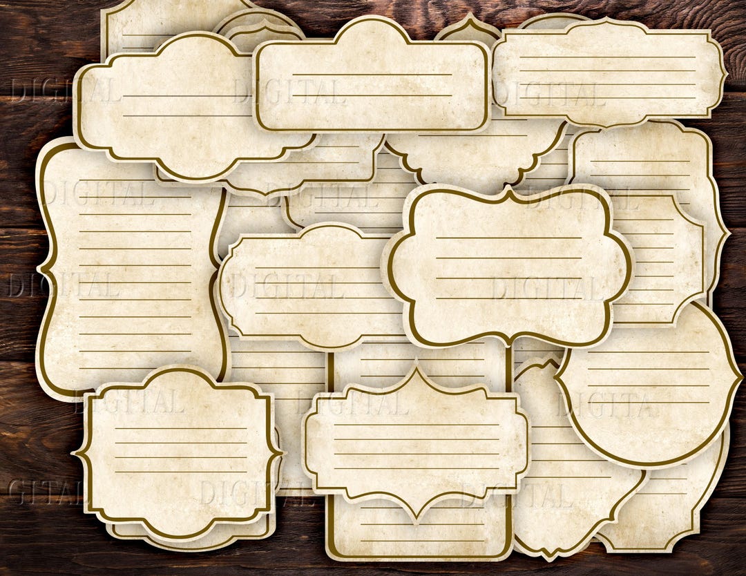 Writing Cards, 29 Scrapbooking Notes, Printable Tags for Writing, PDF ...