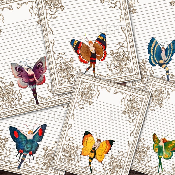 Butterfly Paper Stationery - Etsy
