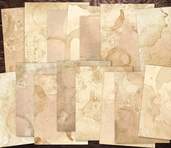 Coffee Stained Paper Art