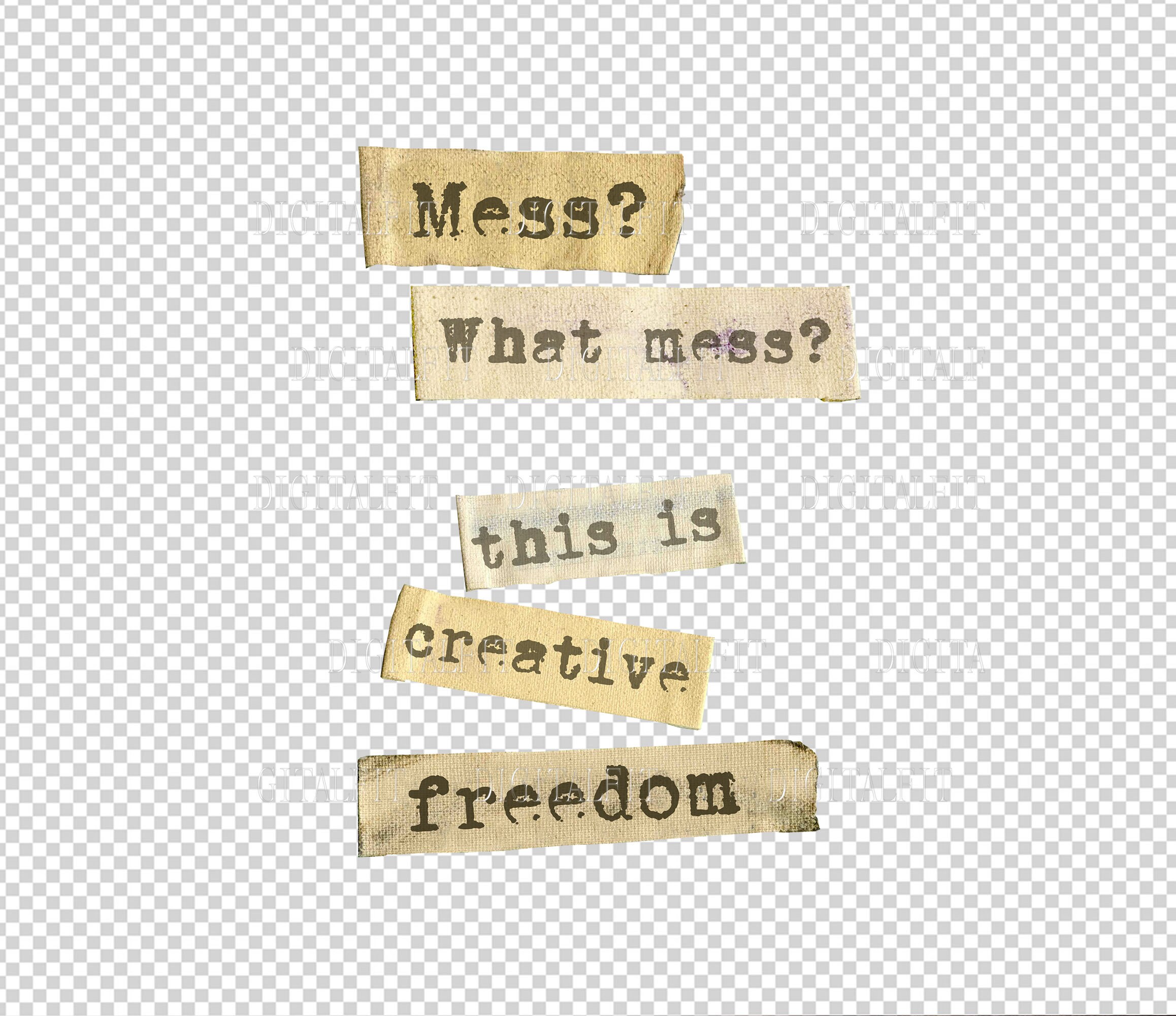 Mess What Mess This is Creative Freedom Digital Artwork | Etsy