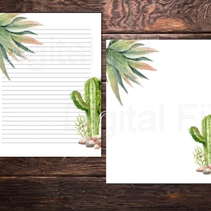 Cactus Printable Digital Paper, 10 Pages, Instant Download, Digital ...