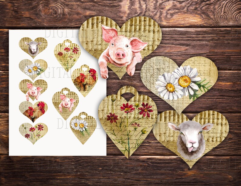 Country Living Farm Life Printable Ephemera, 50 Tags, Labels, Envelopes ...