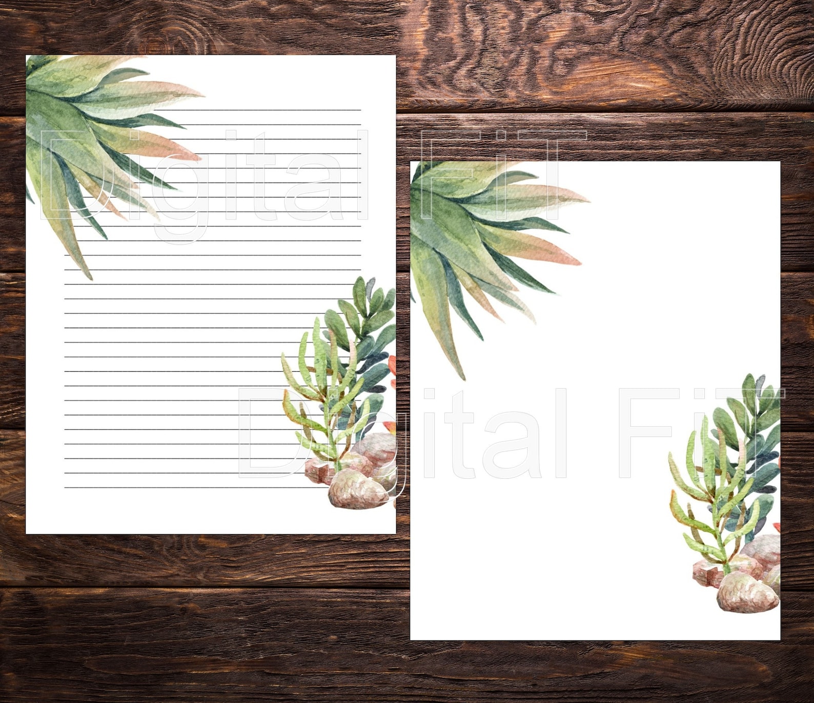 Cactus Printable Digital Paper 10 Pages Instant Download - Etsy