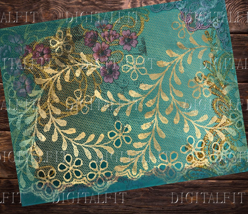 Vintage Lace Digital Paper Digital Junk Journal Printable - Etsy