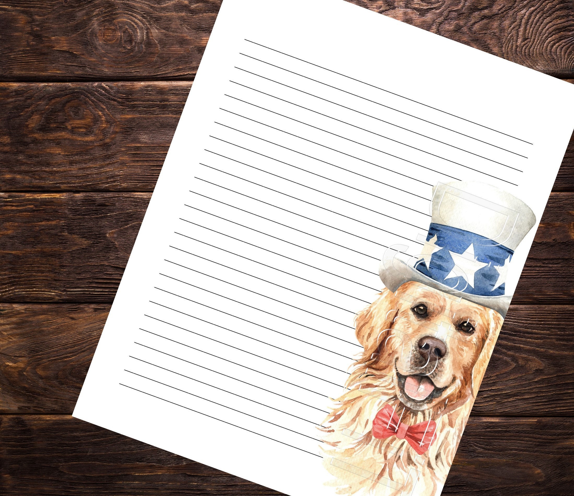 Yellow Labrador Retriever, Dogs Lined Paper, Golden Retriever, 7 JPG - Etsy