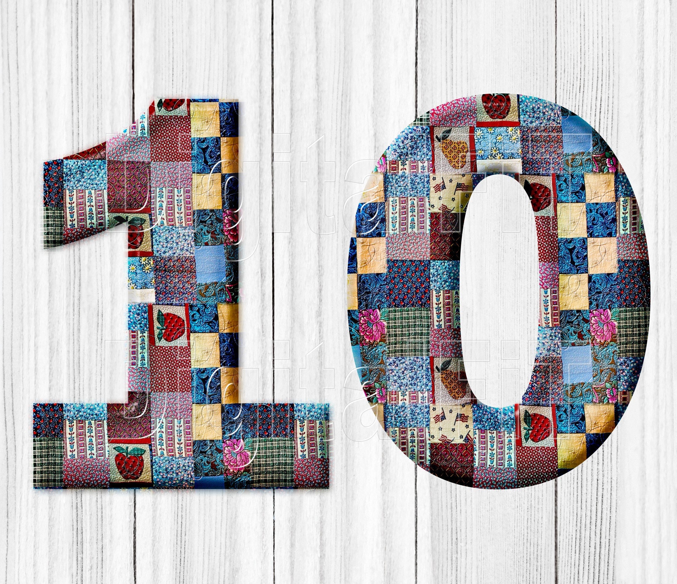 Quilt Fabric Digital Numbers Quilt Patterns Numbers PNG - Etsy