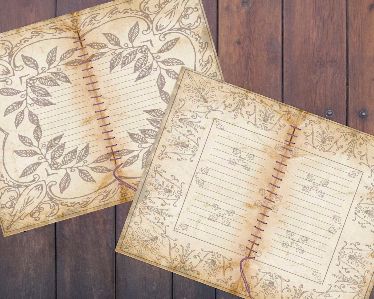 Grunge Printable Paper Lined Junk Journal Vintage | Etsy