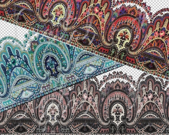 4 Vintage Digital Scrapbooking Ribbon Lace PNG Digital Files - Etsy UK