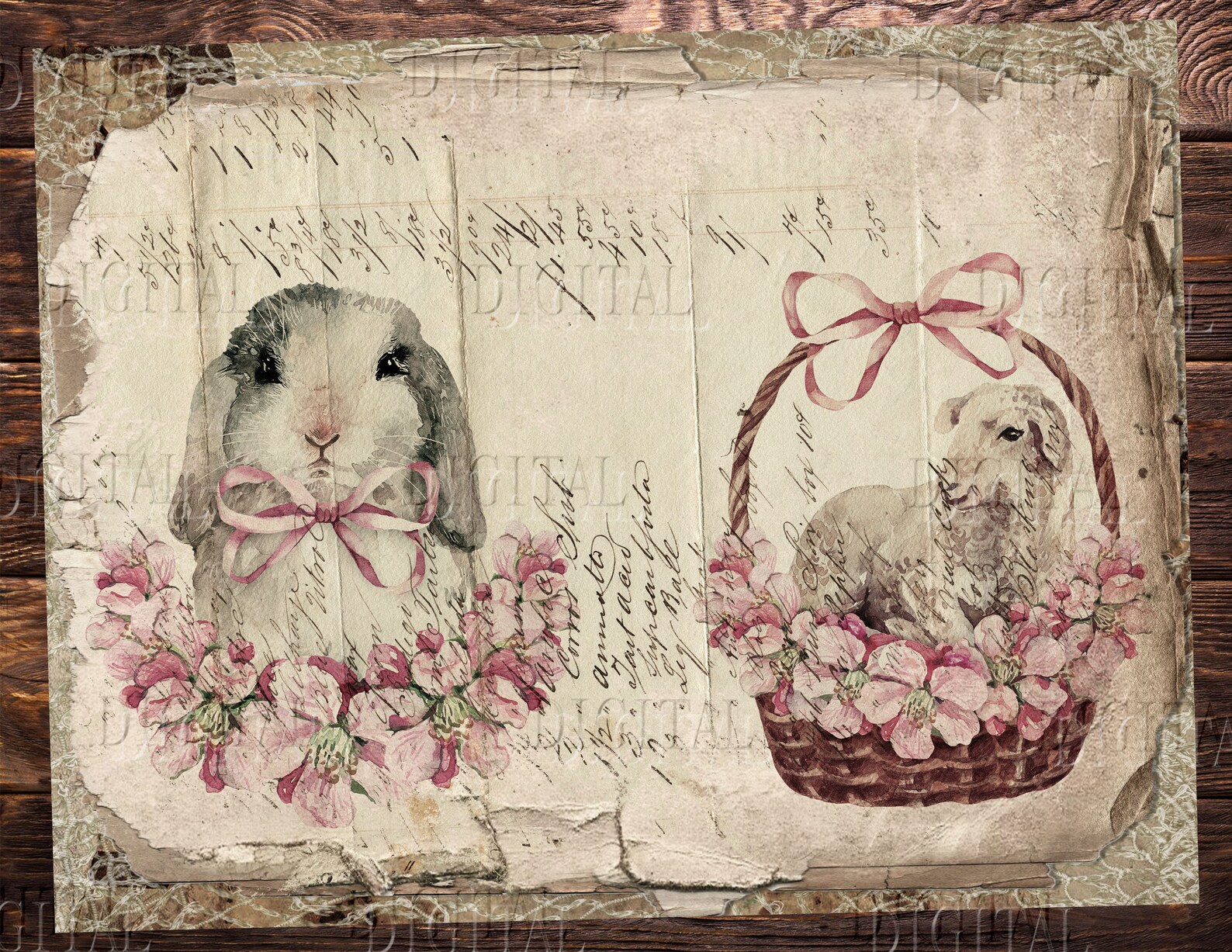 Happy Easter Collage Pages Junk Journal Printables Easter - Etsy