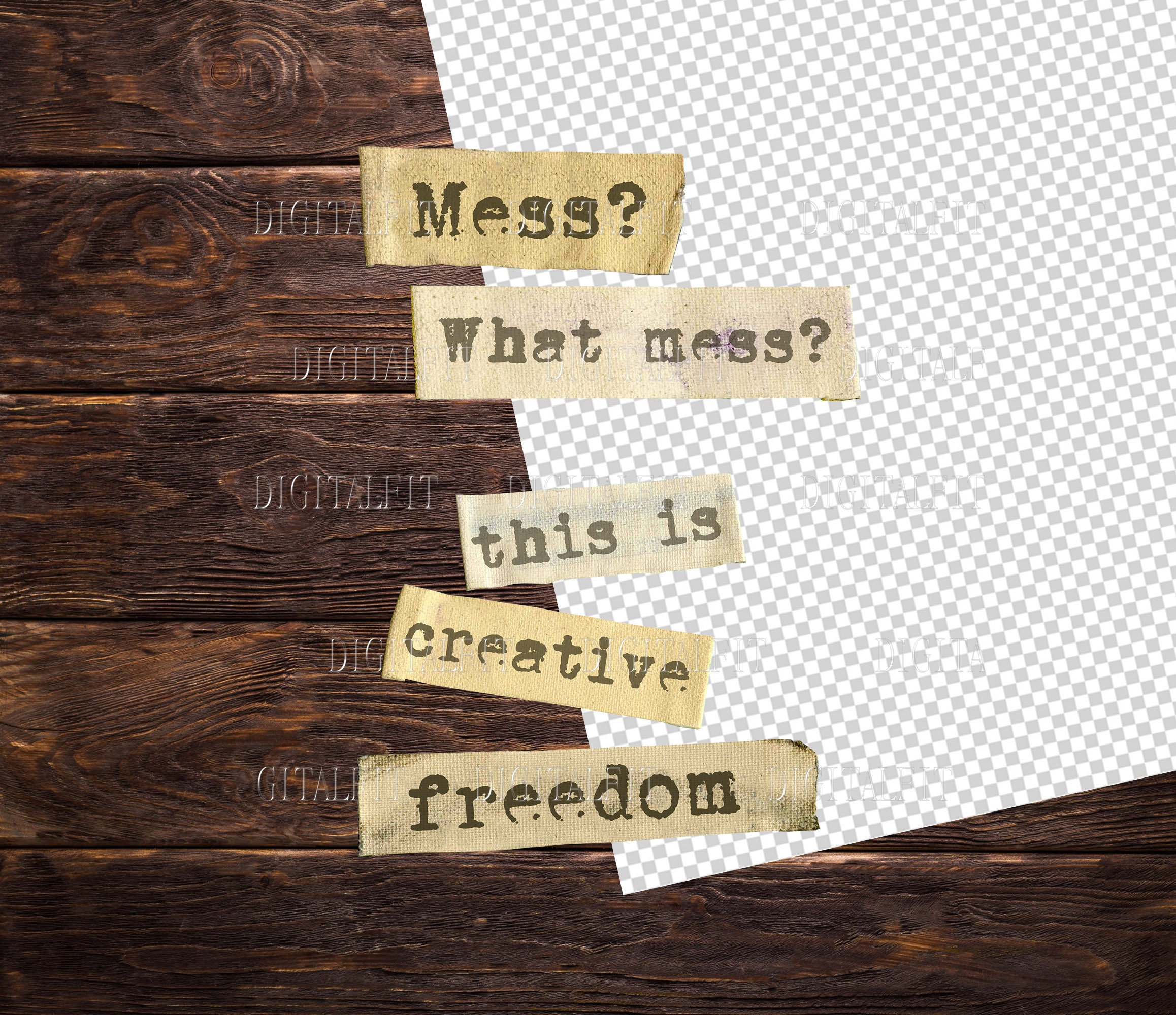 Mess What Mess This is Creative Freedom Digital Artwork | Etsy