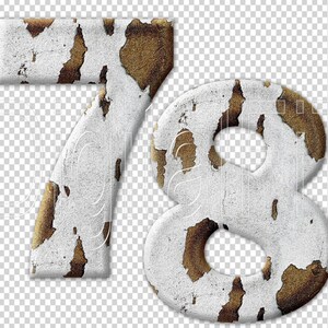 Distressed Numbers, Peeling Wood, Grunge Digital Numbers - Etsy
