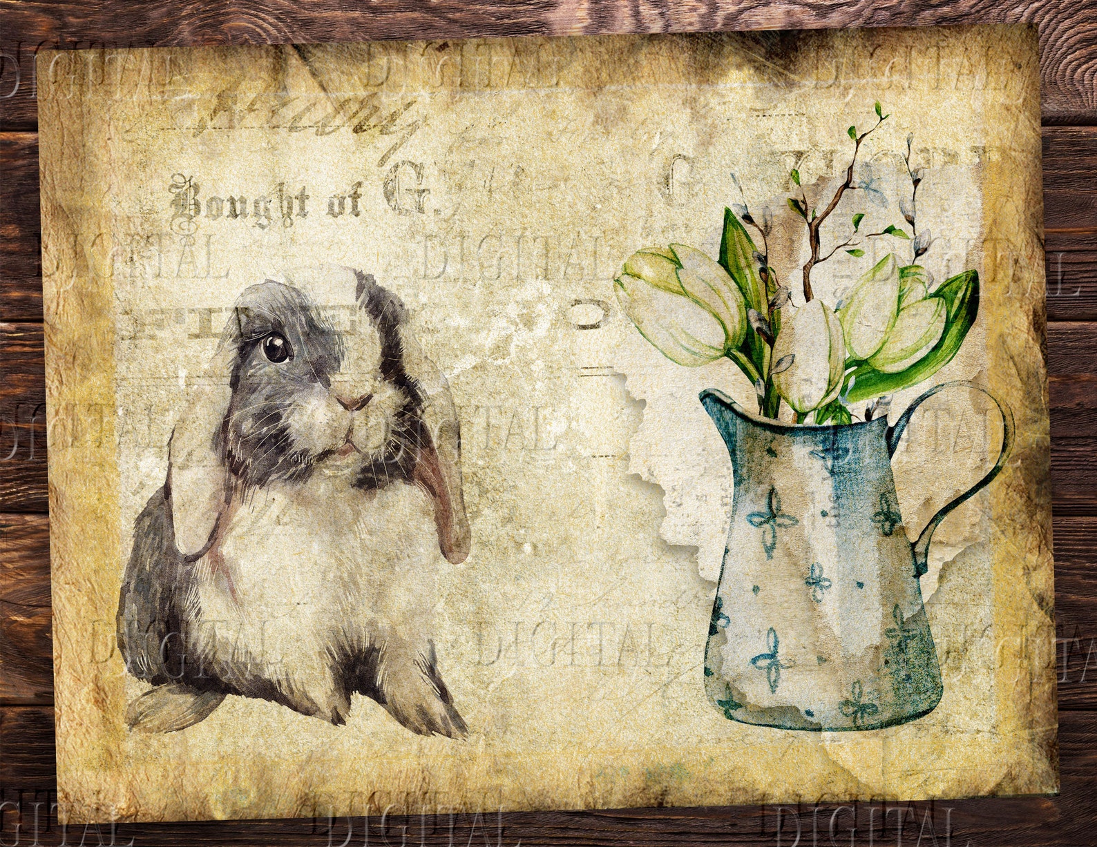 Happy Easter Collage Pages Junk Journal Printables Easter - Etsy