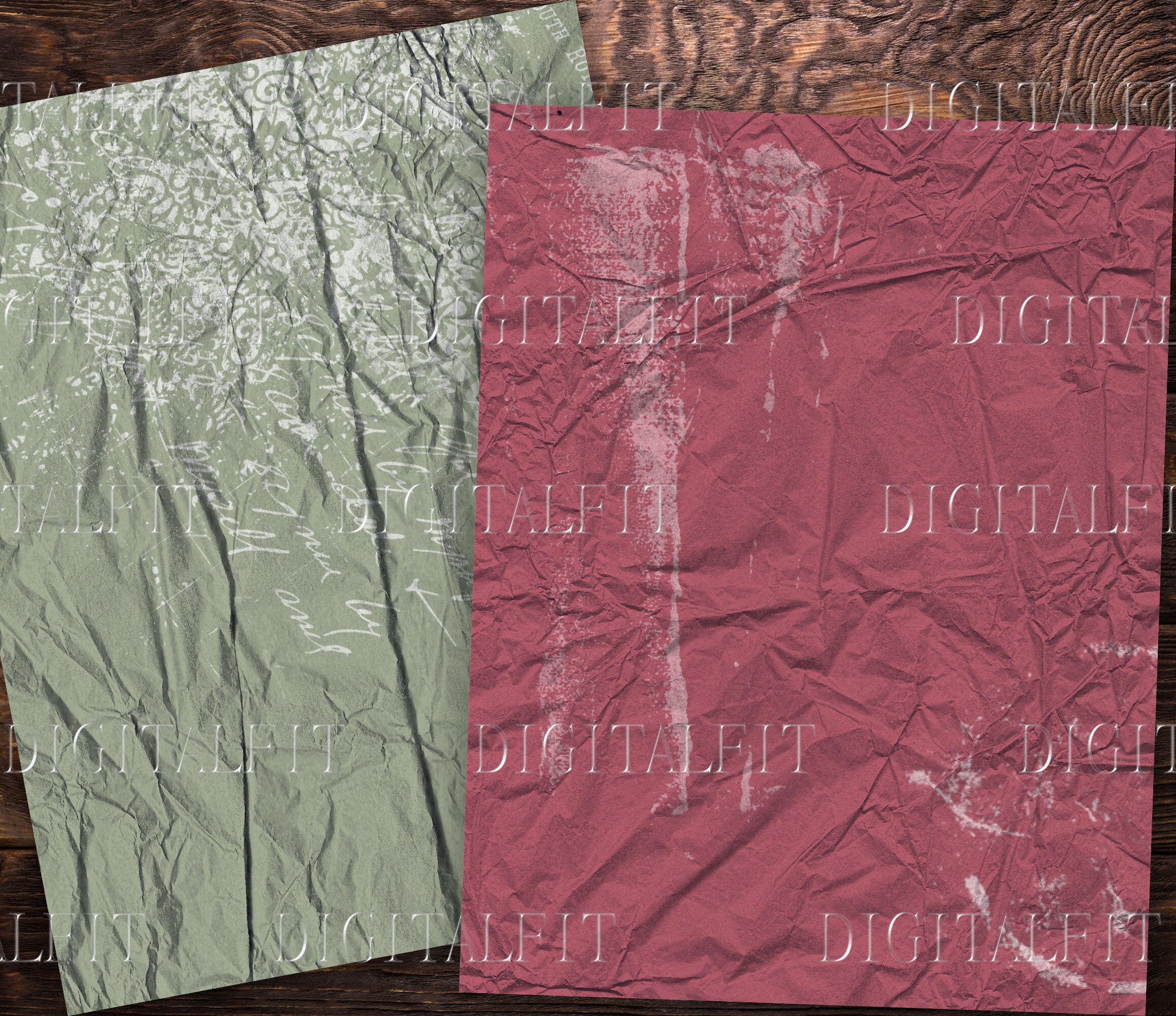 Old Crumpled Paper Vintage Junk Journal Pages Wrinkled - Etsy