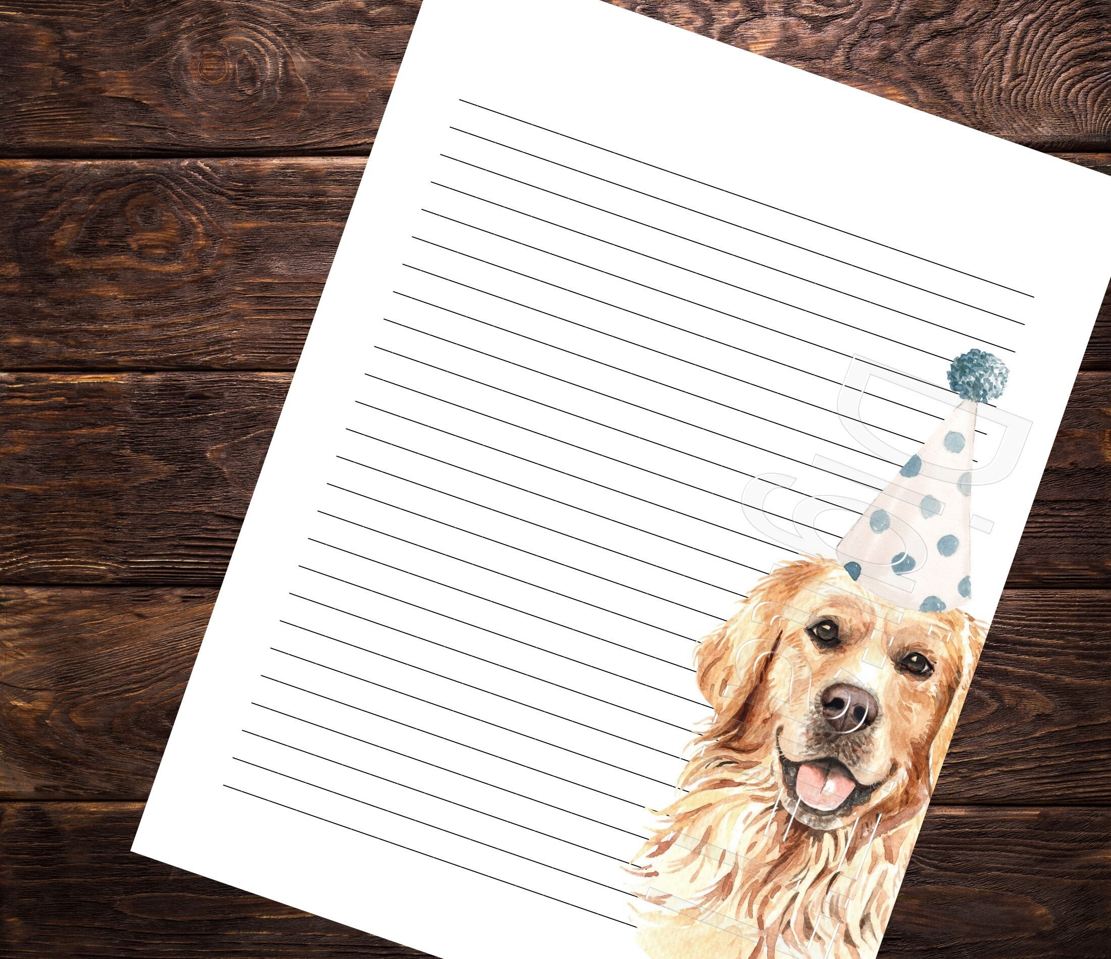 Yellow Labrador Retriever Dogs Lined Paper Golden Retriever - Etsy