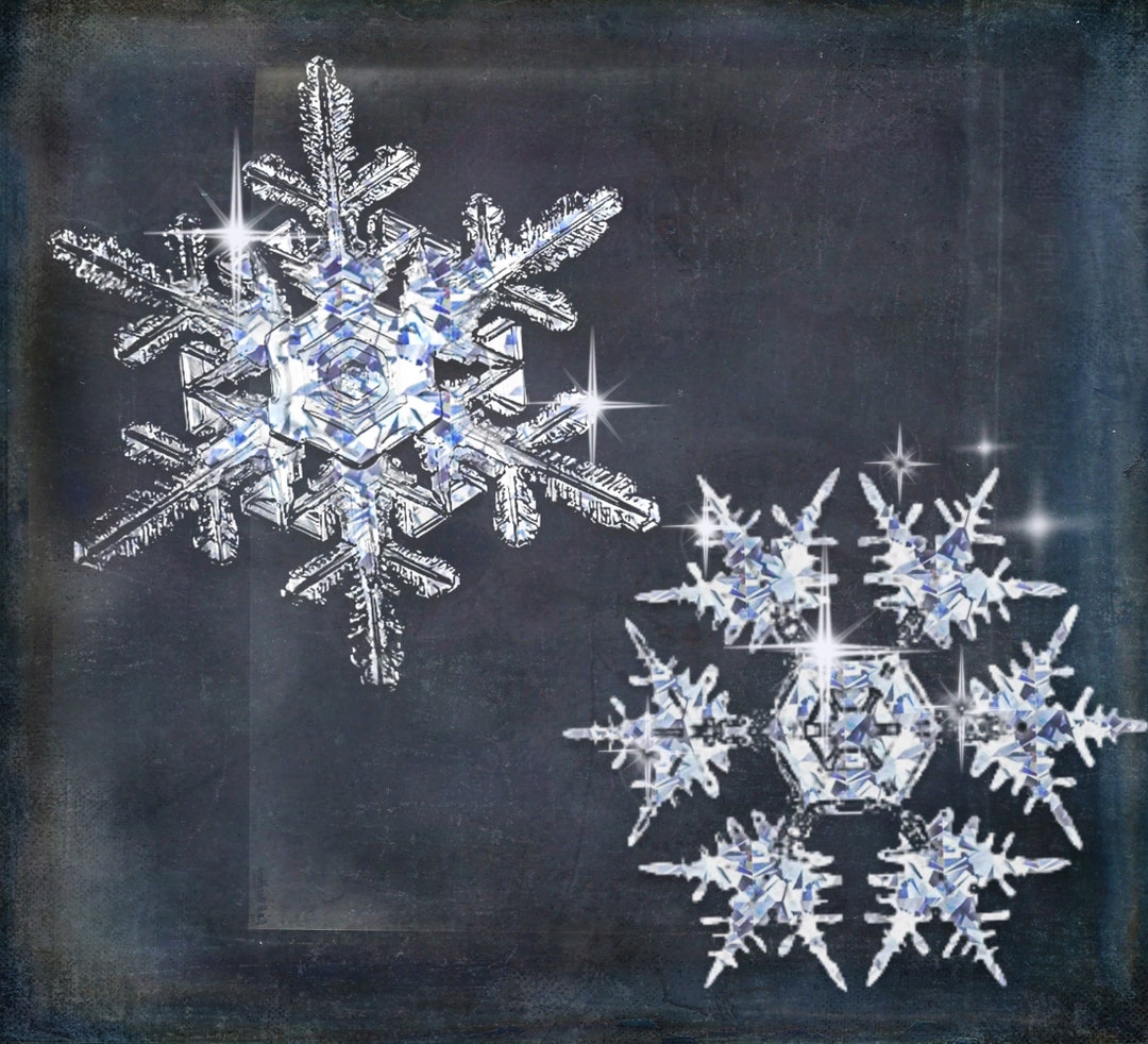 Snowflakes PNG, 10 Sparkly Digital Snowflakes, Winter Clipart - Etsy