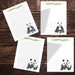 Panda Bear & Panda Baby Printable Digital Paper, Chinese Panda, 4 Pages ...