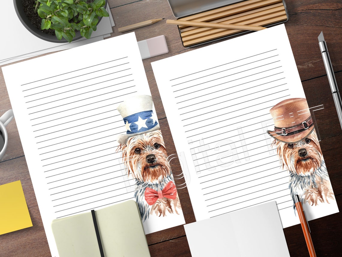 Yorkshire Terrier, Yorkie, Printable Digital 7 Pages - Etsy
