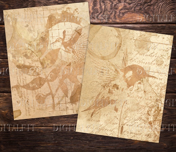 Coffee Stained Paper Art