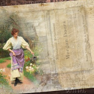 Vintage Spring Junk Journal Kit, Junk Journal Pages Printable, Cottage ...