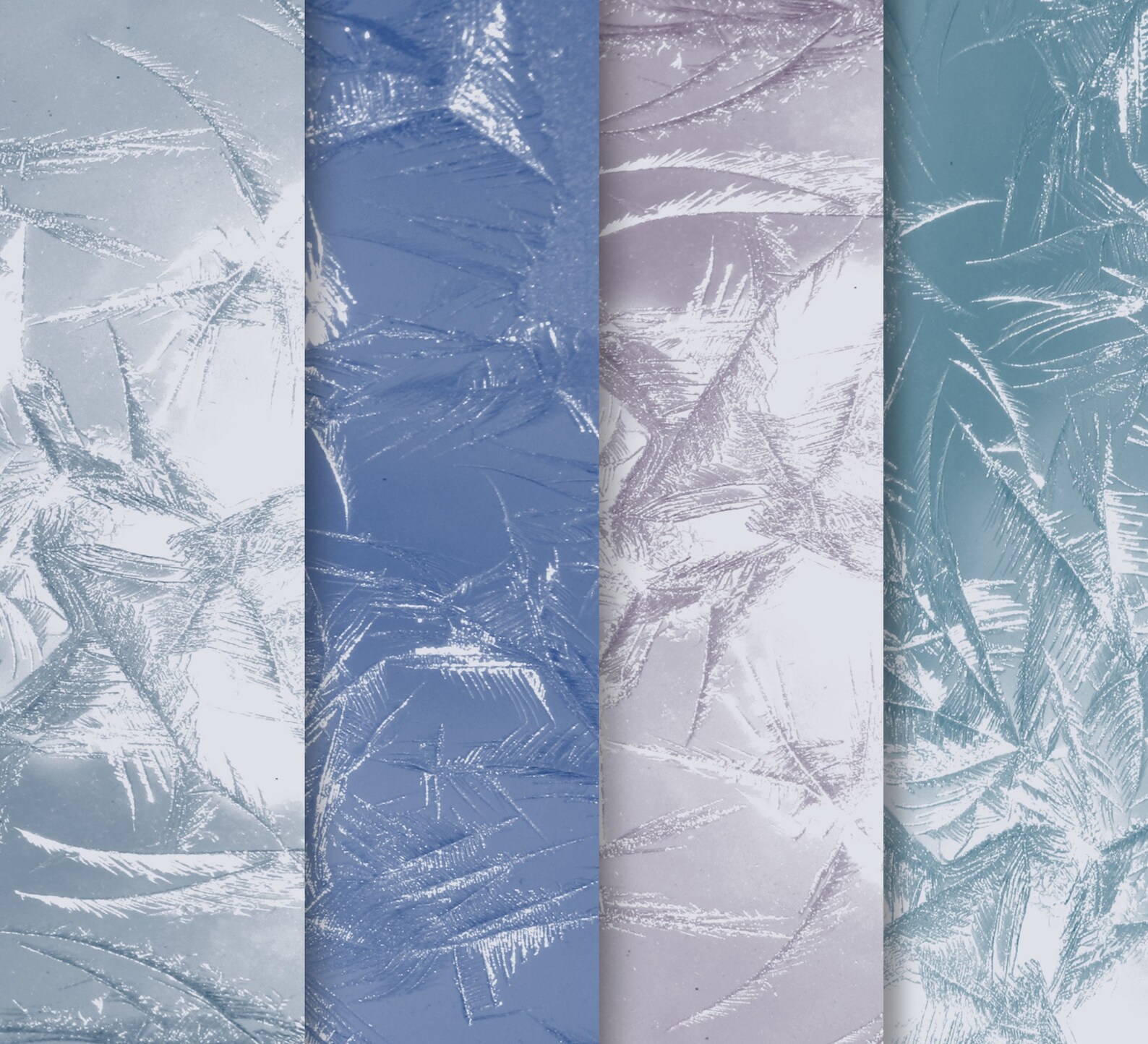 20 Frozen Winter Window, Digital Frozen Glass Paper - Etsy