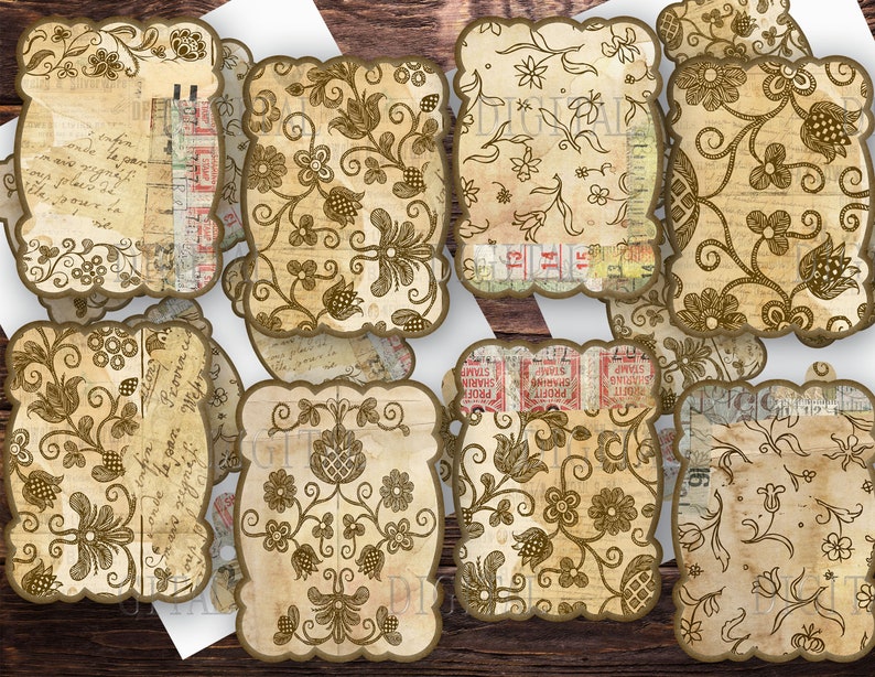 Vintage Ephemera Pack: 30 Printable Paper Scraps (PDF) - Etsy