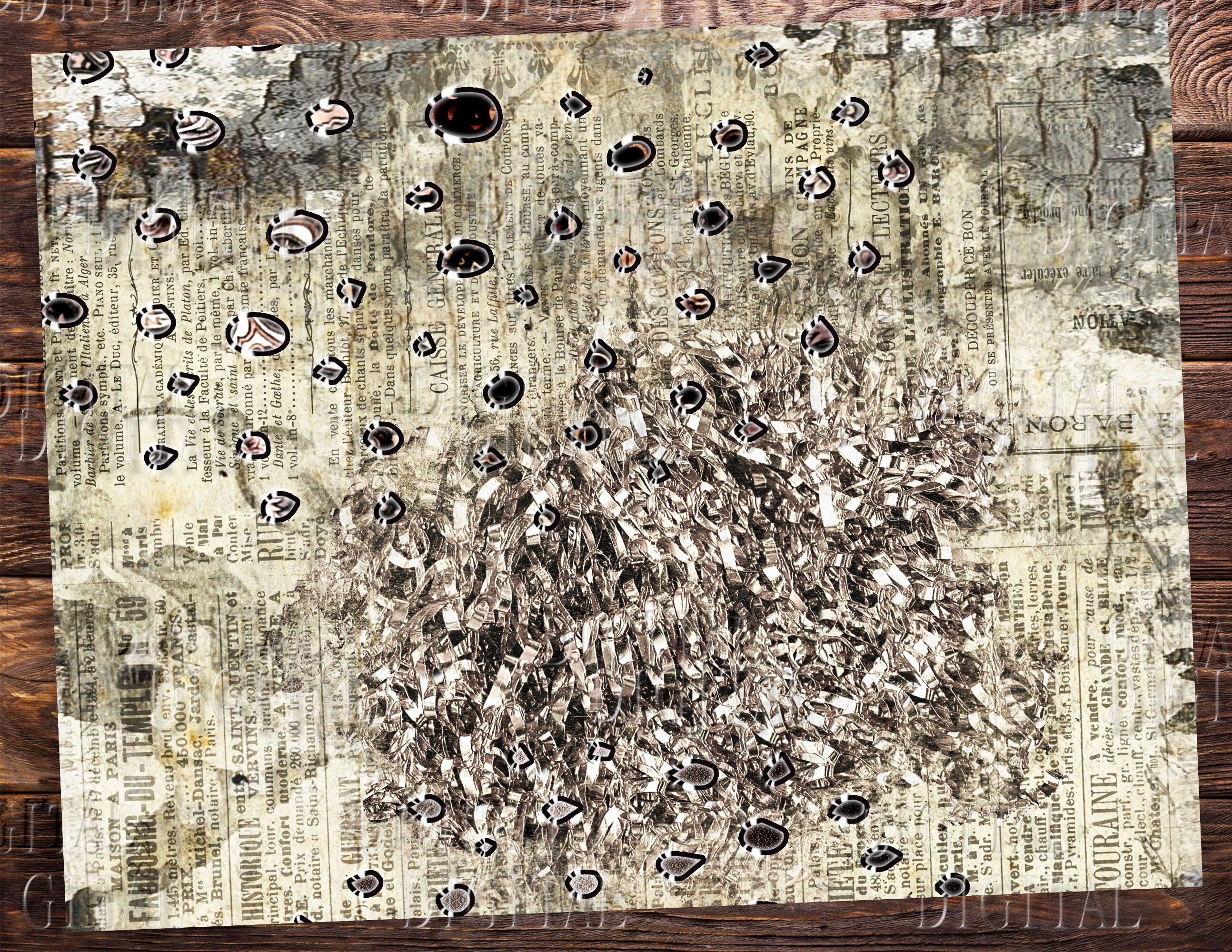 Distressed Printable Paper Pack, 10 Grunge Junk Journal Pages, PDF - Etsy