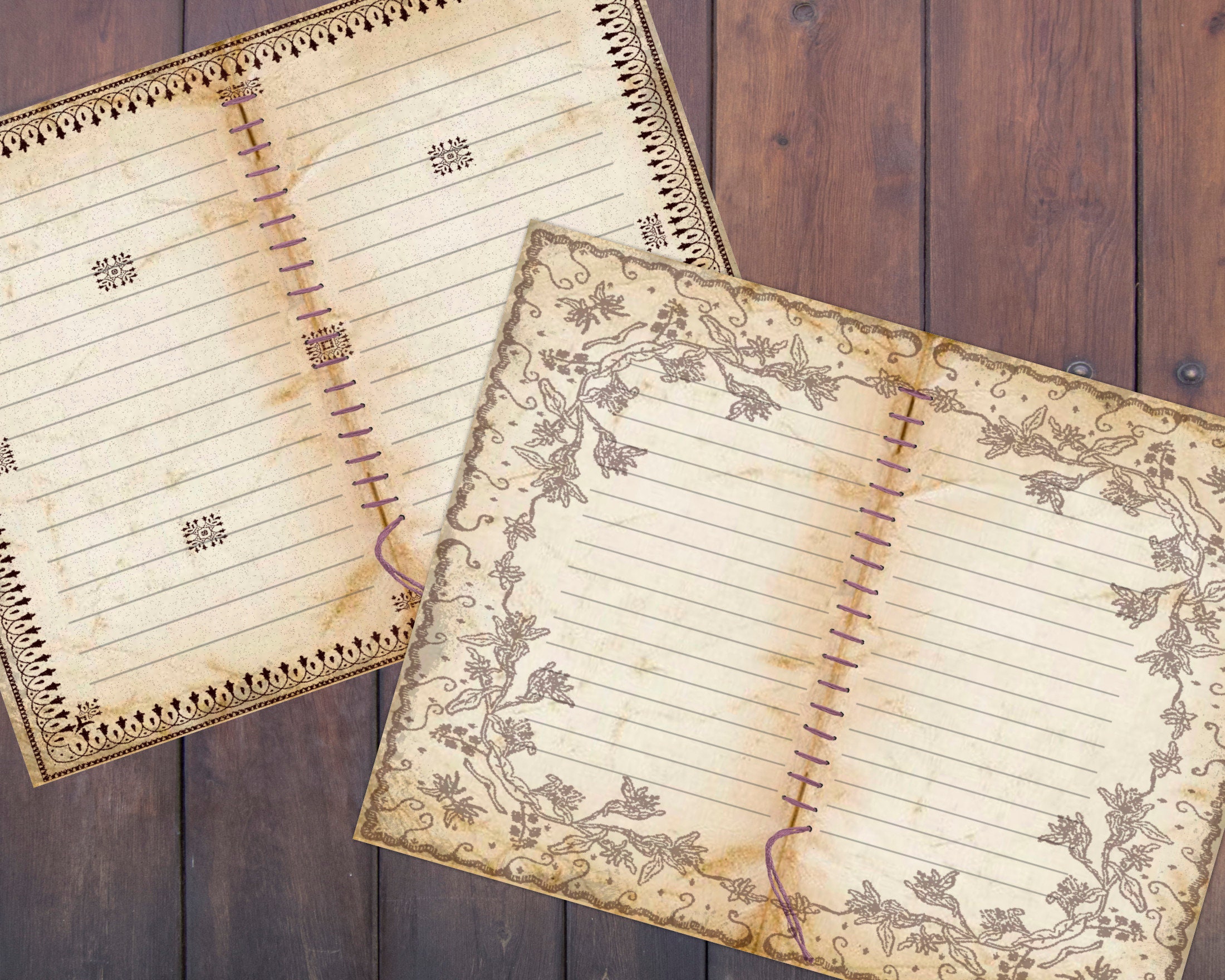 Grunge Printable Paper Lined Junk Journal Vintage - Etsy Canada