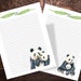 Panda Bear & Panda Baby Printable Digital Paper, Chinese Panda, 4 Pages ...