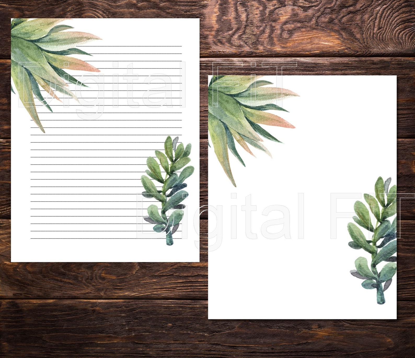 Cactus Printable Digital Paper 10 Pages Instant Download - Etsy