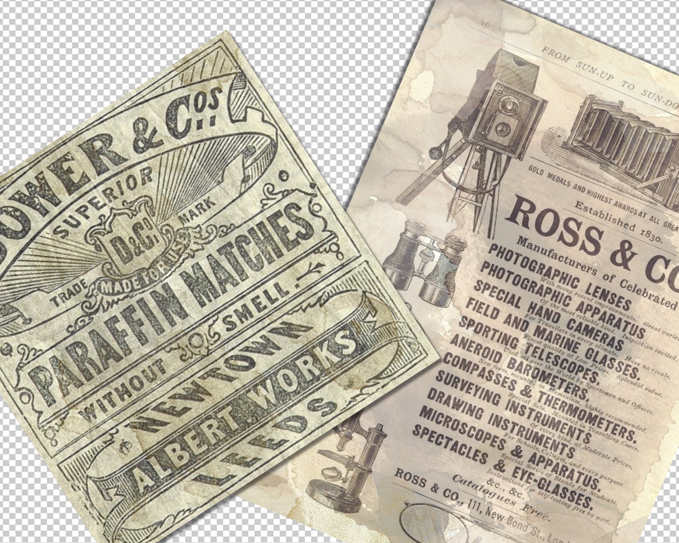 Vintage Digital Ephemera Graphic Art JPG Digital Kit junk - Etsy