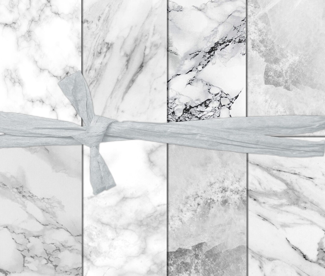 White Marble Digital Paper, Printable Marble Background, JPG - Etsy