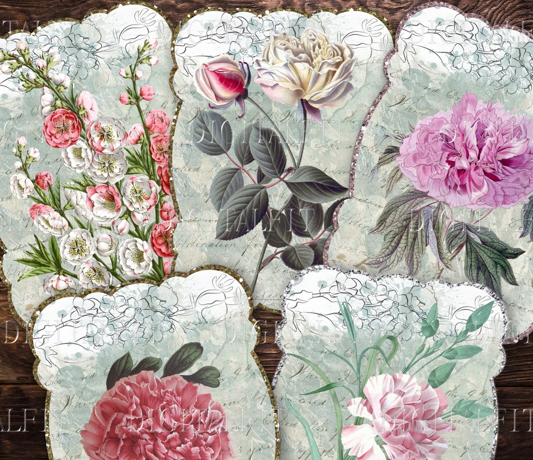 Victorian Style Printable Tags, Labels, 8 Printable Pages, PDF - Etsy