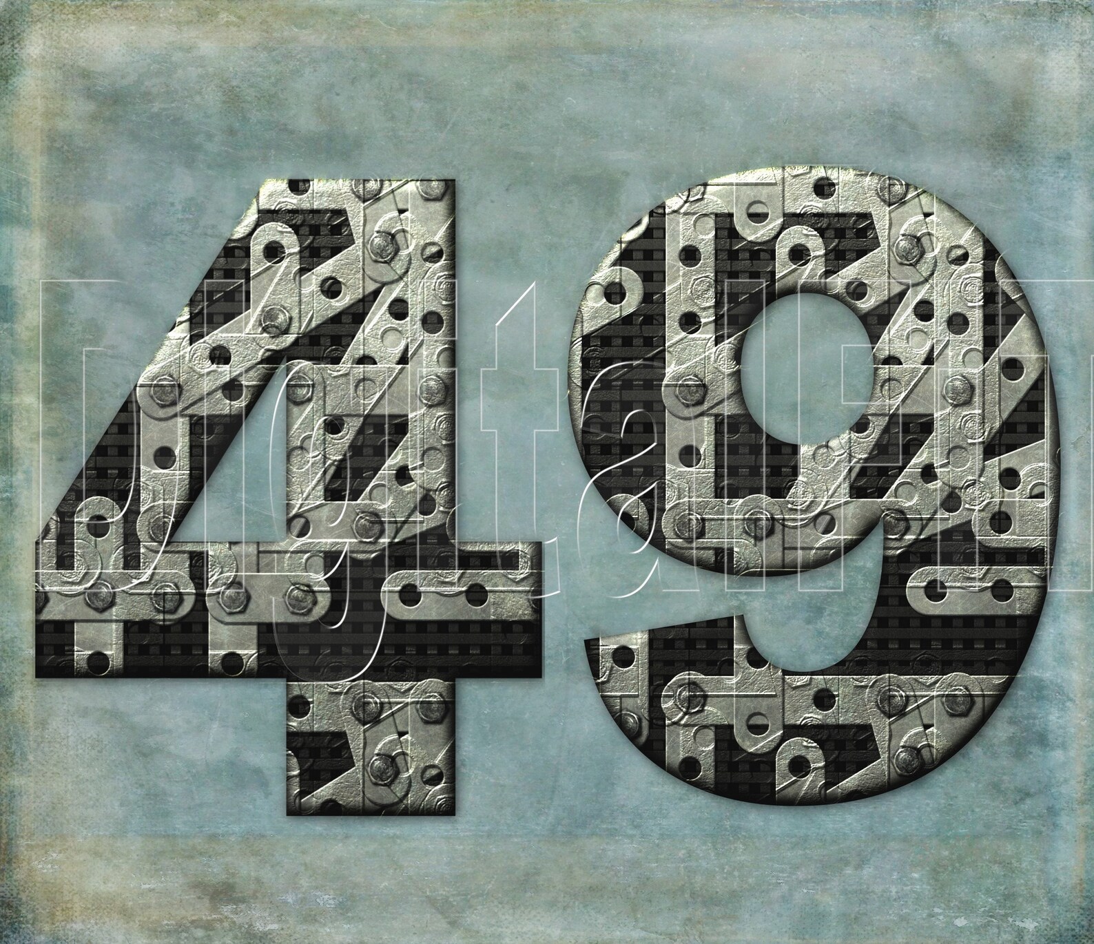 Steampunk Digital Numbers Steampunk Art PNG - Etsy