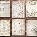 Field Flowers Printable Ledger Paper, 6 Junk Journal Pages & Ledger ...