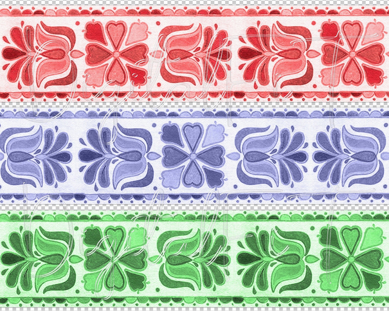 9 Vintage Digital Scrapbooking Ribbon Lace JPG Digital Files | Etsy