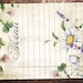 Field Flowers Printable Ledger Paper, 6 Junk Journal Pages & Ledger ...