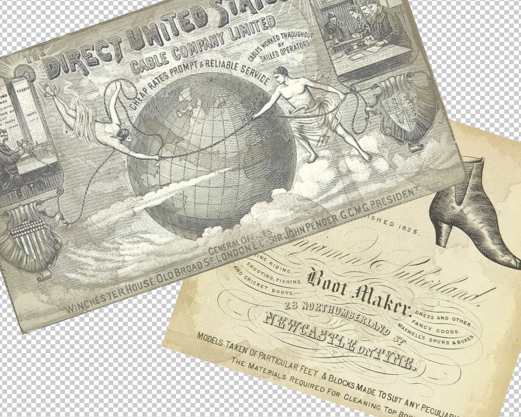 Vintage Digital Ephemera Graphic Art JPG Digital Kit junk - Etsy