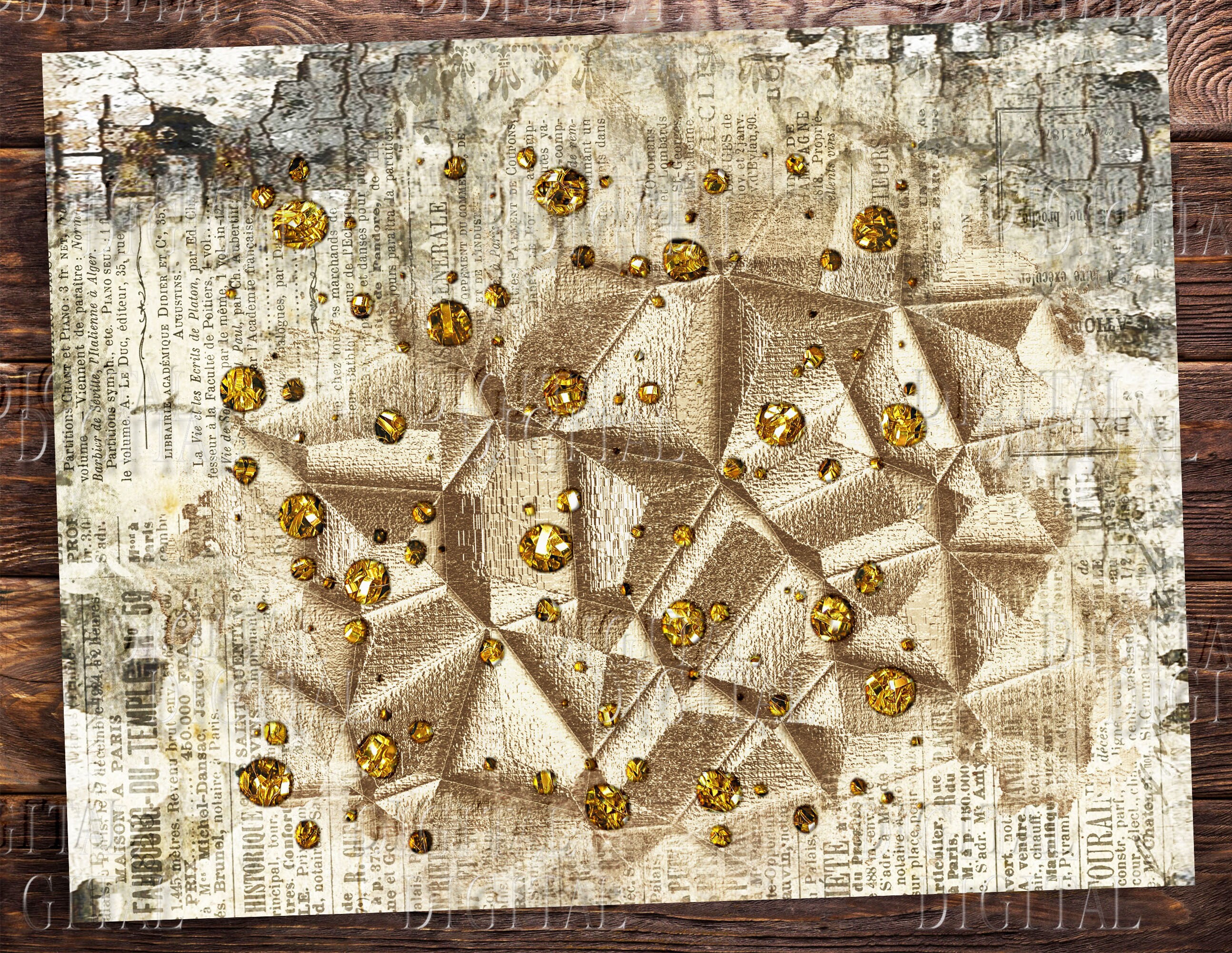 Distressed Printable Paper Pack, 10 Grunge Junk Journal Pages, PDF - Etsy