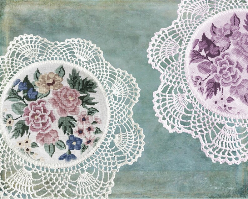 Vintage Printable Doilies Digital Ephemera Set 12 PNG - Etsy