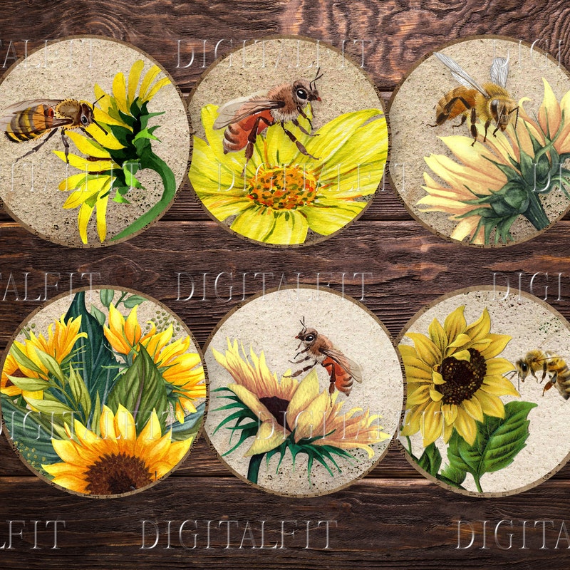 Digital 2 Inch Round Christmas Images - Etsy