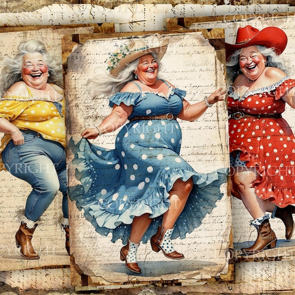 Funny Old Lady Clipart - Etsy
