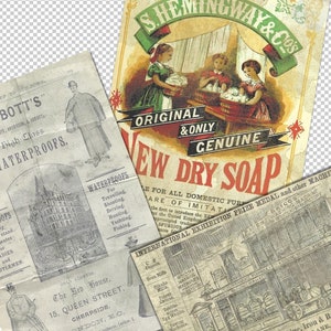 Vintage Digital Ephemera - Graphic Art - JPG Digital Kit -junk Journal ...