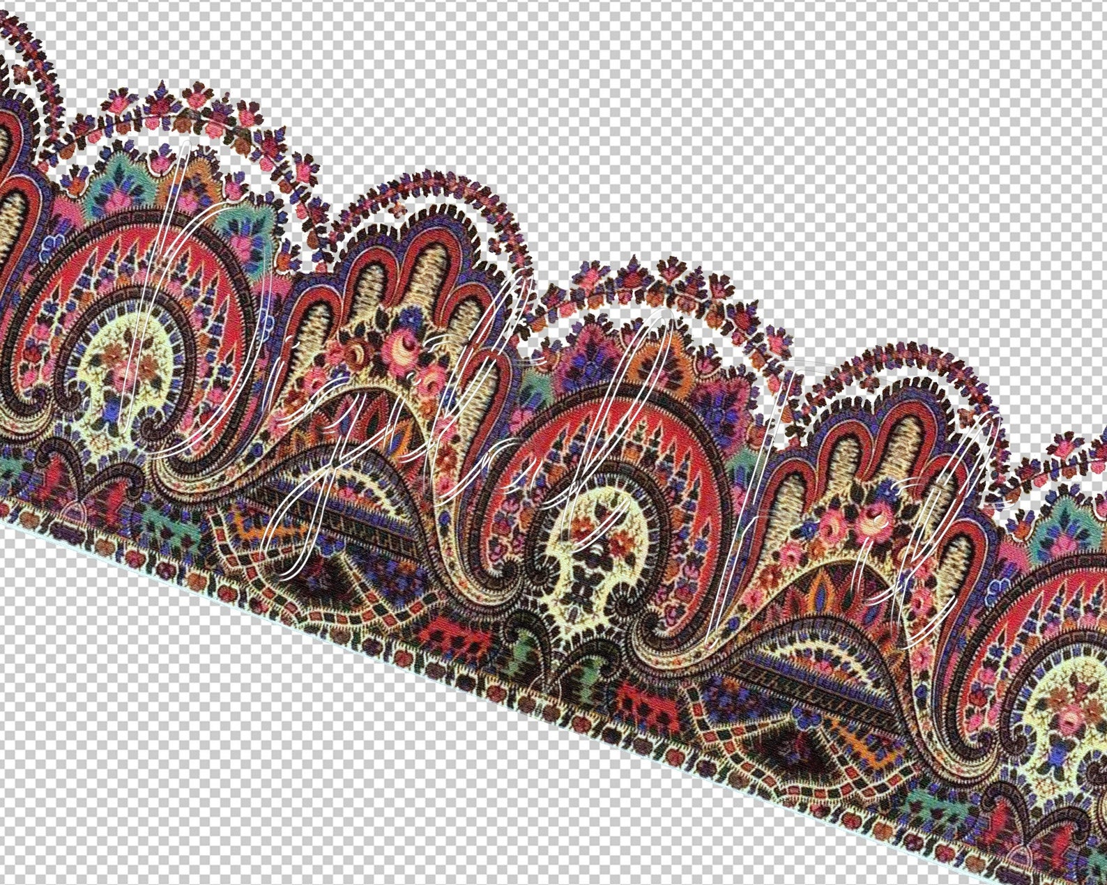 4 Vintage Digital Scrapbooking Ribbon Lace PNG Digital Files | Etsy