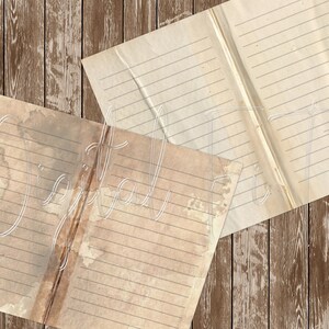 Grunge Notebook Paper, Lined Writing Paper, Grunge Junk Journal ...